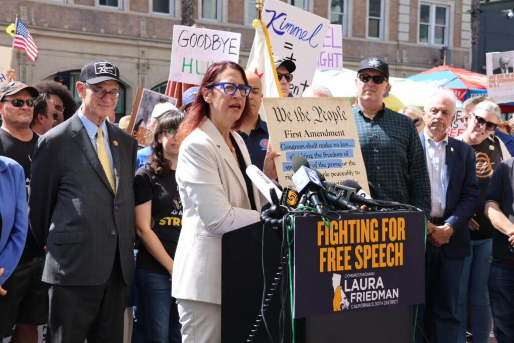 Rep. Laura Friedman Leads Free Speech Rally in Hollywood – Van Nuys ...